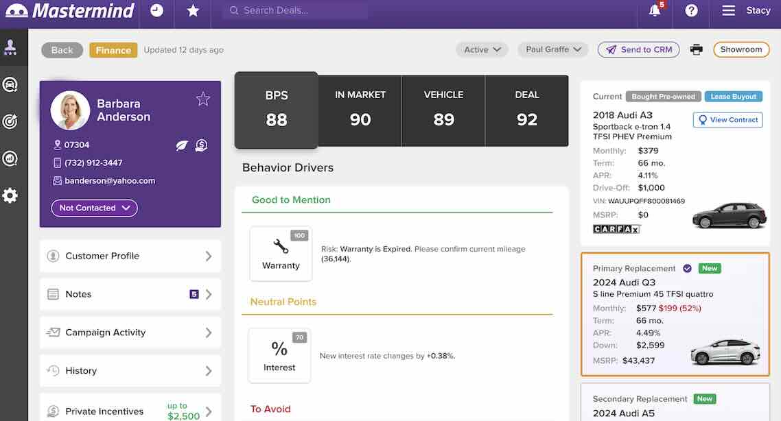 automotiveMastermind Introduces its Enhanced Behavior Prediction Score® in a Customer Deal Sheet ...